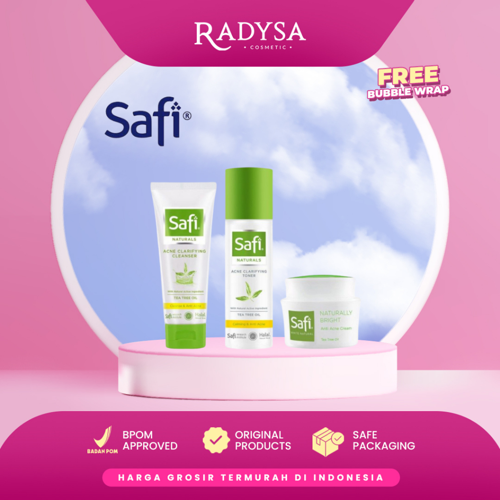 Jual 𝐑𝐀𝐃𝐘𝐒𝐀 - Safi Naturals Clarifying Tea Tree Oil Foam Cleanser SAFI ...
