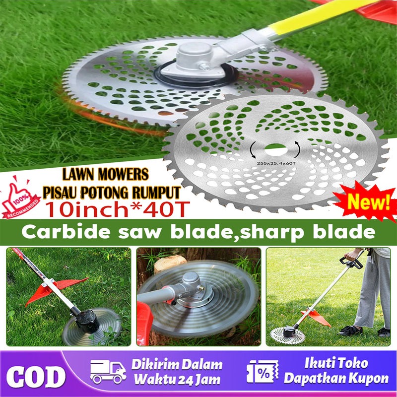 Jual 10*40T Mata Pisau Potong Rumput Bulat Circular Saw Blade Grass ...