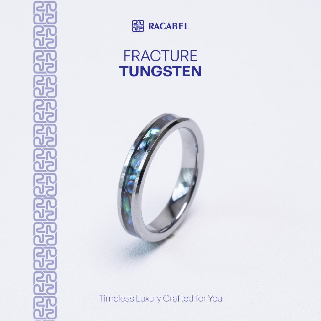 Jual Racabel Fracture Ring - Cincin Tungsten Pria Silver Anti Karat ...