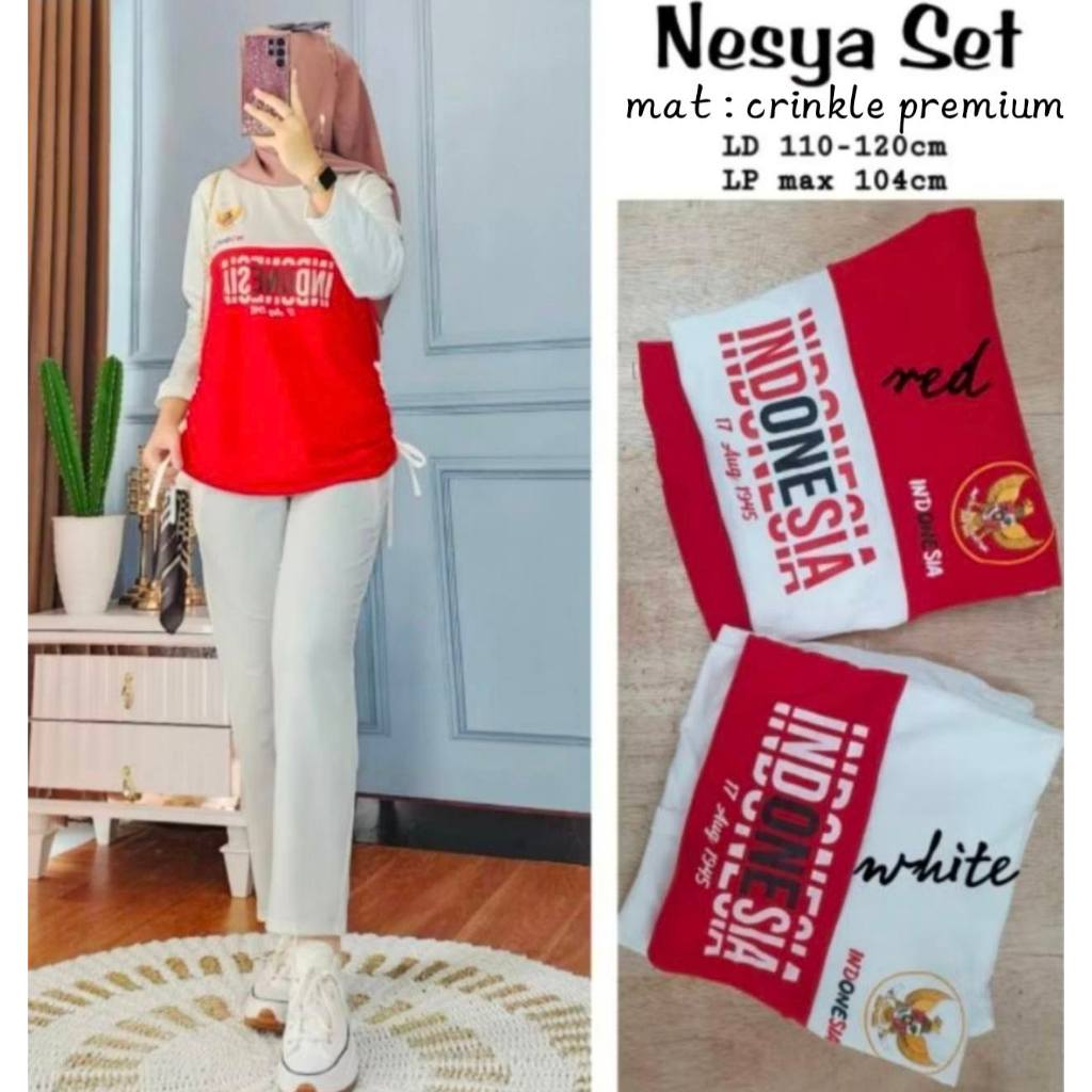Jual Setelan Kemerdekaan Wanita Oneset 17An Seragam Senam Outfit Nkri ...