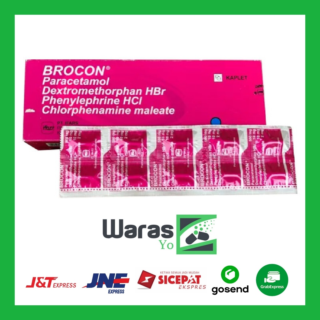 Jual [SW] Brocon Tablet ( Strip 10tablet ) - Obat Flu Batuk Demam Pilek ...