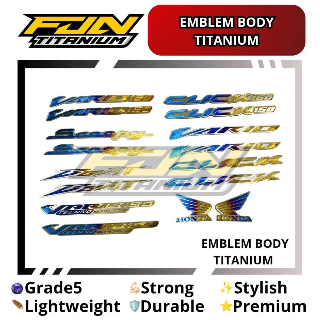 Jual EMBLEM LOGO BODY ORIGINAL All EMBLEM BEAT CLICK SCOOPY CLICK 150 ...