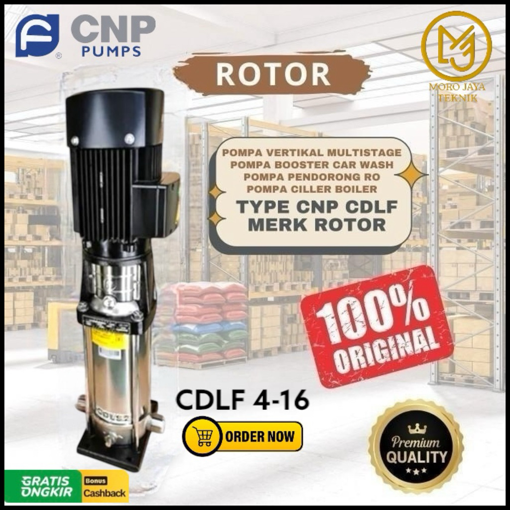 Jual POMPA MODEL CNP CDLF 4-16 4HP 380VOLT POMPA TEKAN HYDRANT POMPA ...