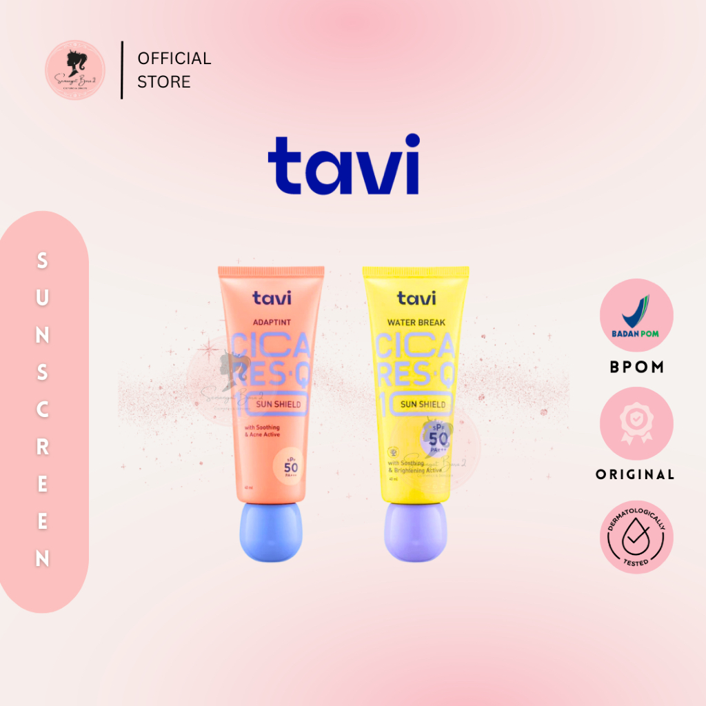 Jual TAVI - CICA RES-Q10 Water Break & AdapTint Sun Shield 40 ml - SPF ...