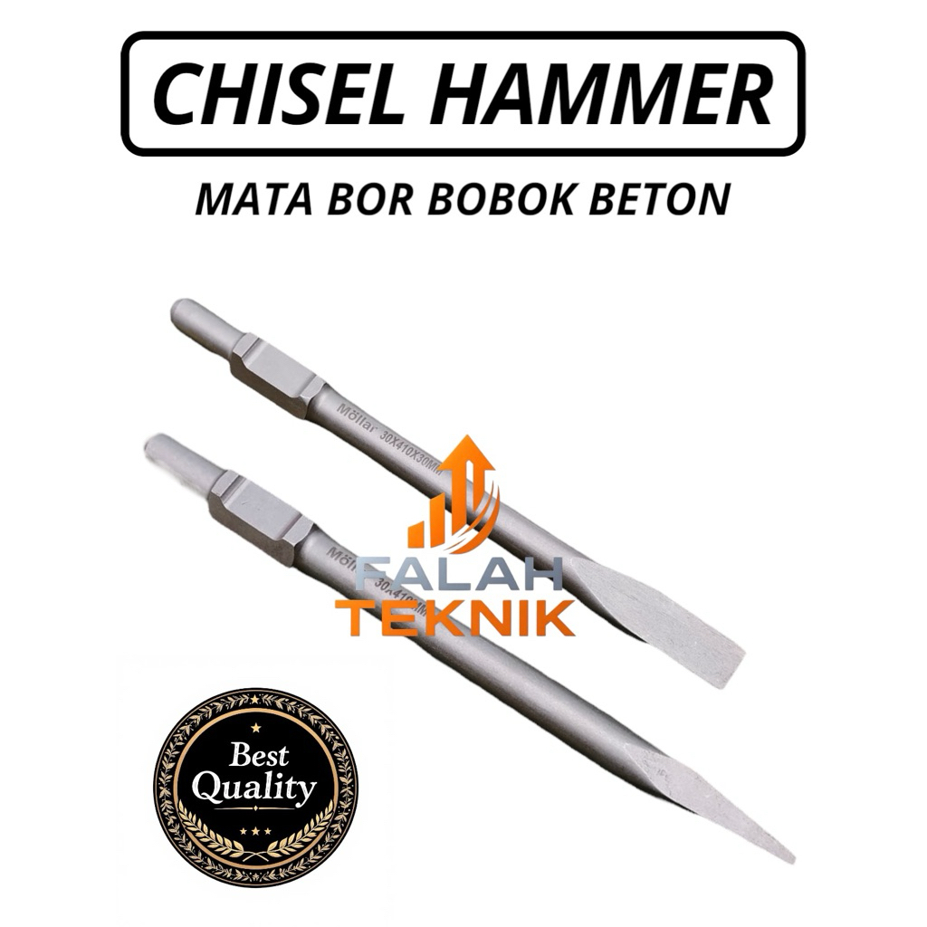 Jual CHISEL HAMMER Mata Bor Bobok Beton HEX PH65A 30x410mm Jack Hammer ...