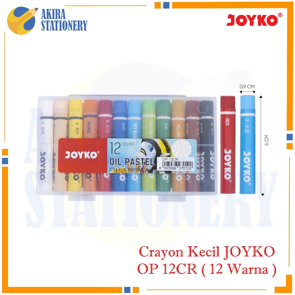 Jual Krayon JOYKO OP 12 CR Mini / Crayon Joyko OP-12CR Pendek / Crayon ...