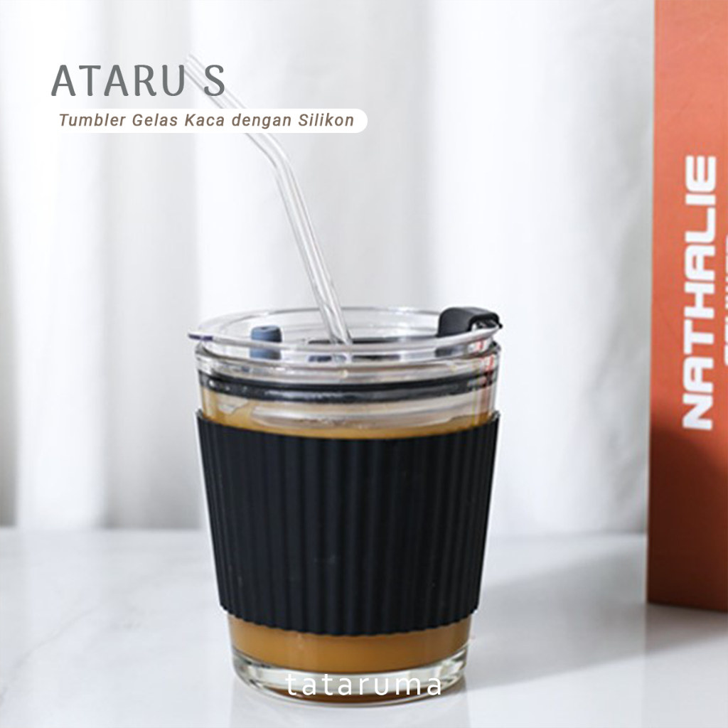 Jual TATARUMA Ataru - Tumbler Gelas Kaca Tahan Panas Dingin Anti Bocor ...