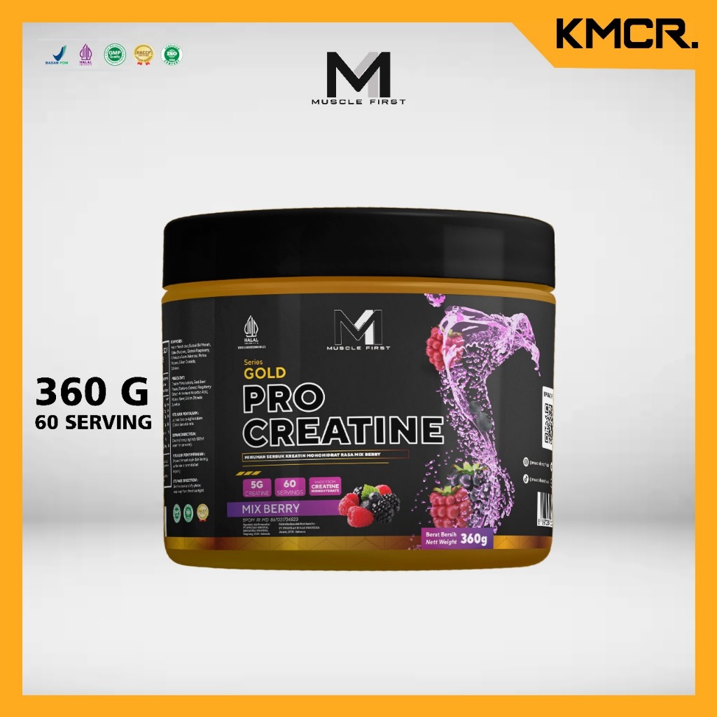Jual MUSCLE FIRST M1 PRO CREATINE 360gr SUPLEMEN GYM FITNESS - KMCR ...