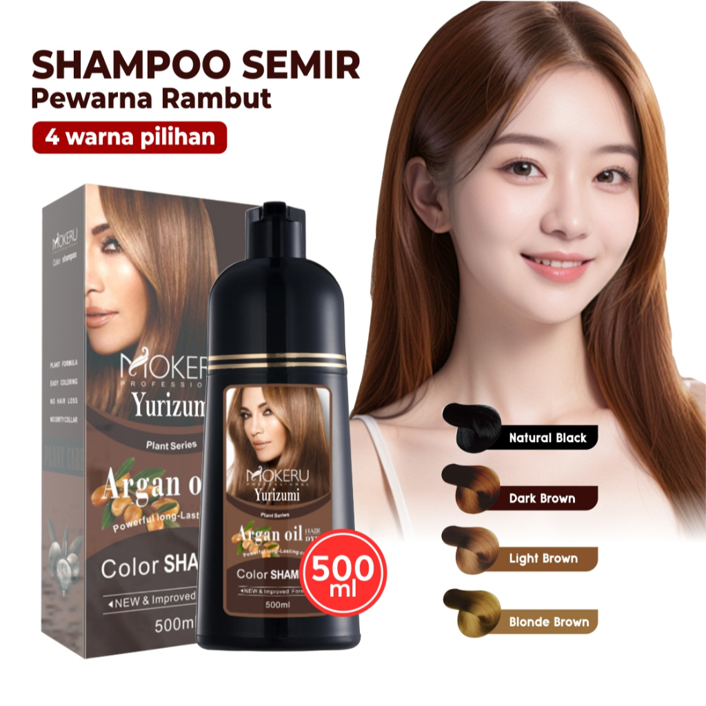 Jual SHAMPOO Uban 500 ml Minyak Argan Alami Shampoo Semir Penghitam ...
