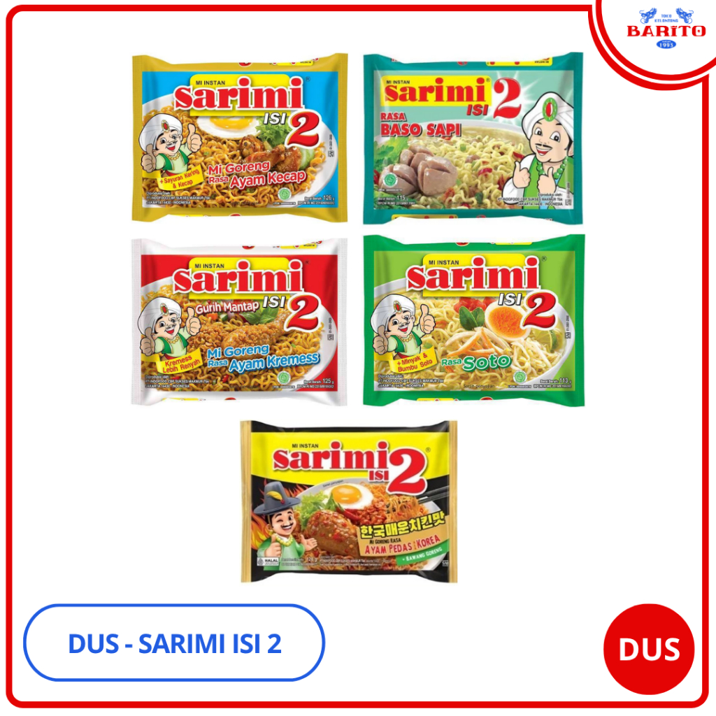 Jual [DUS/KARTON] Sarimi Isi 2 All Varian Isi 24 pcs | Shopee Indonesia