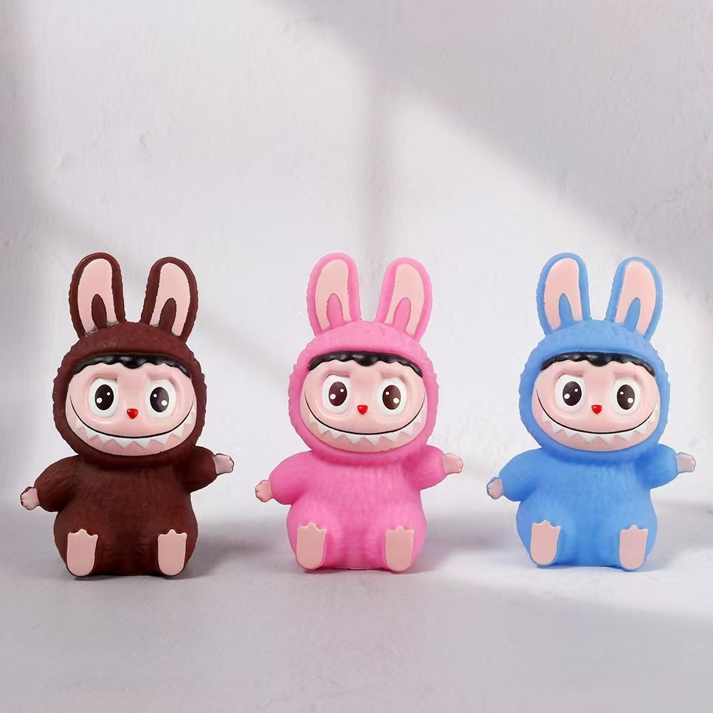 Jual Hiasan kue cake topper Labubu plastik mainan labubu plastik ...