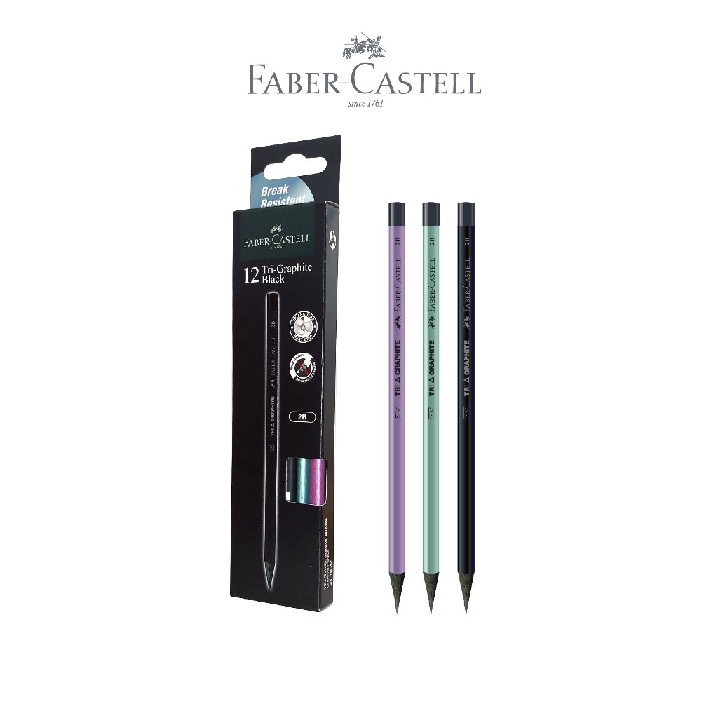 Jual Faber-Castell Pensil Tri Graphite Metallic – 1 Box Isi 12 Pensil ...