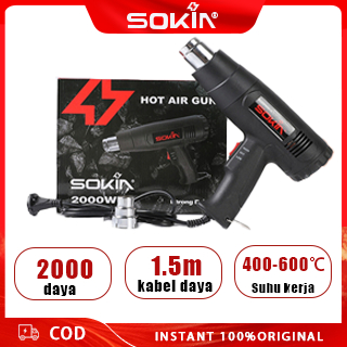 Jual SOKIN Tools Hot Air Gun Mesin Pemanas Pistol Angin Panas 2000w ...