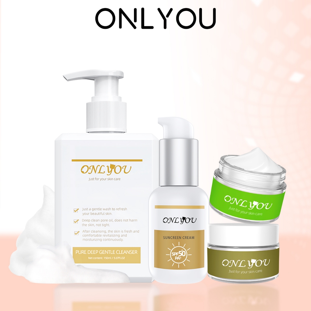 Jual ONLYOU Skincare 4PCS PAKET / ONLYOU Menyegarkan SPF 50+ PA+ ...