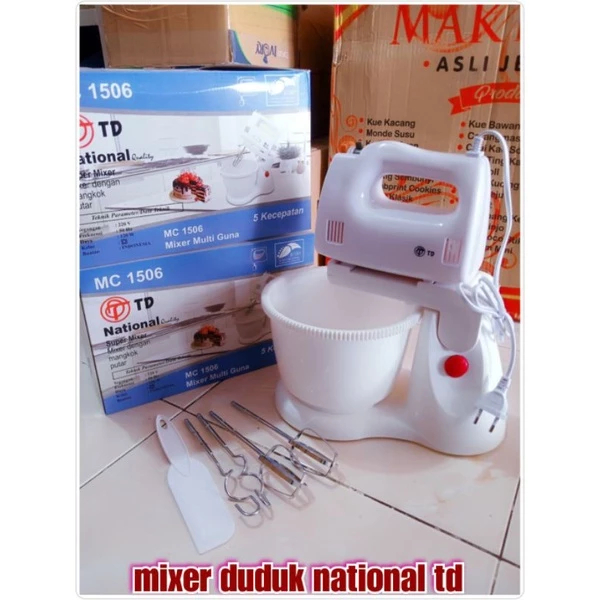 Jual Stand Mixer Set Duduk National TD Twindog Pengaduk Adonan Kue ...