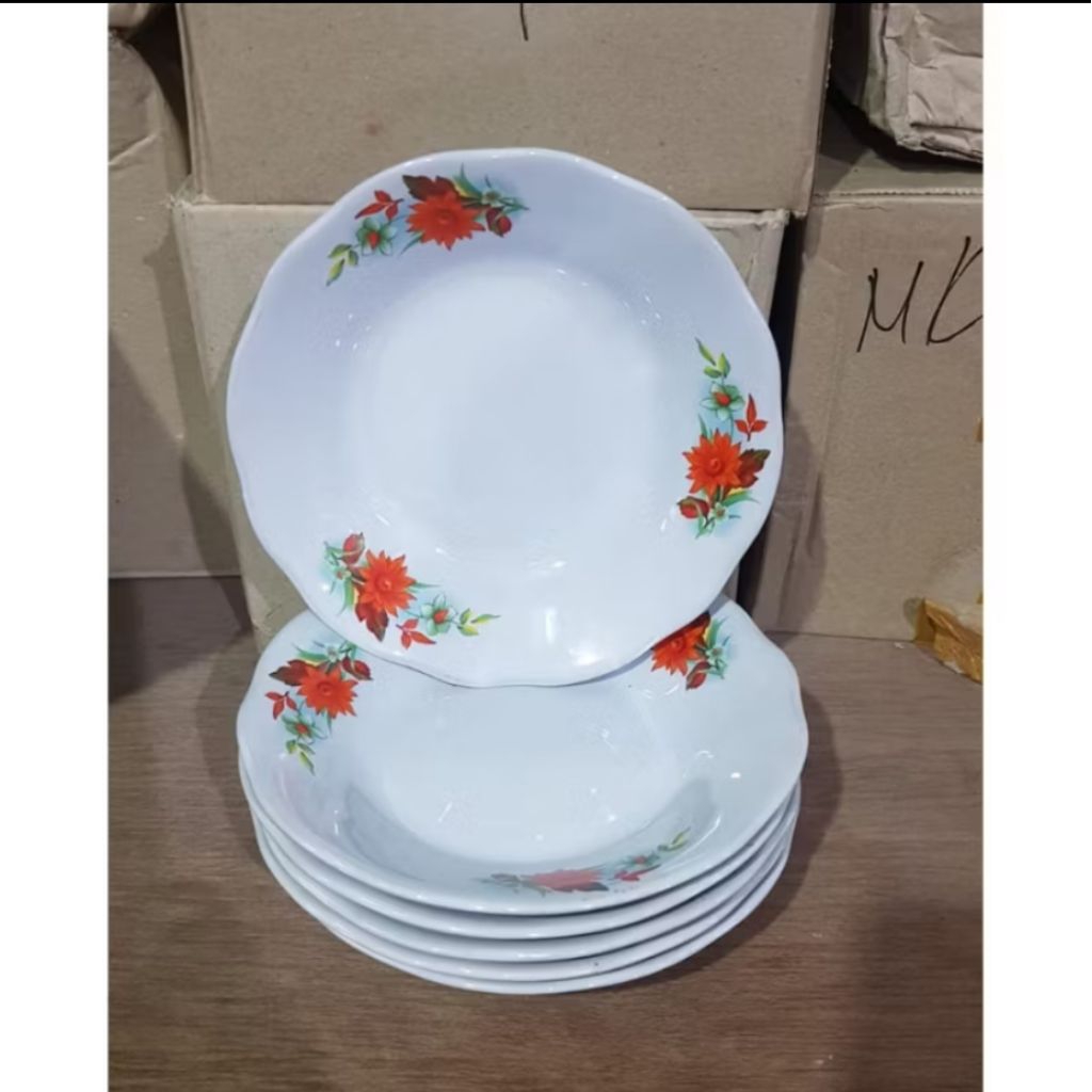 Jual 6 PCS Piring Tatakan Keramik 6" Lucky Fine Rose / Piring Tatak ...