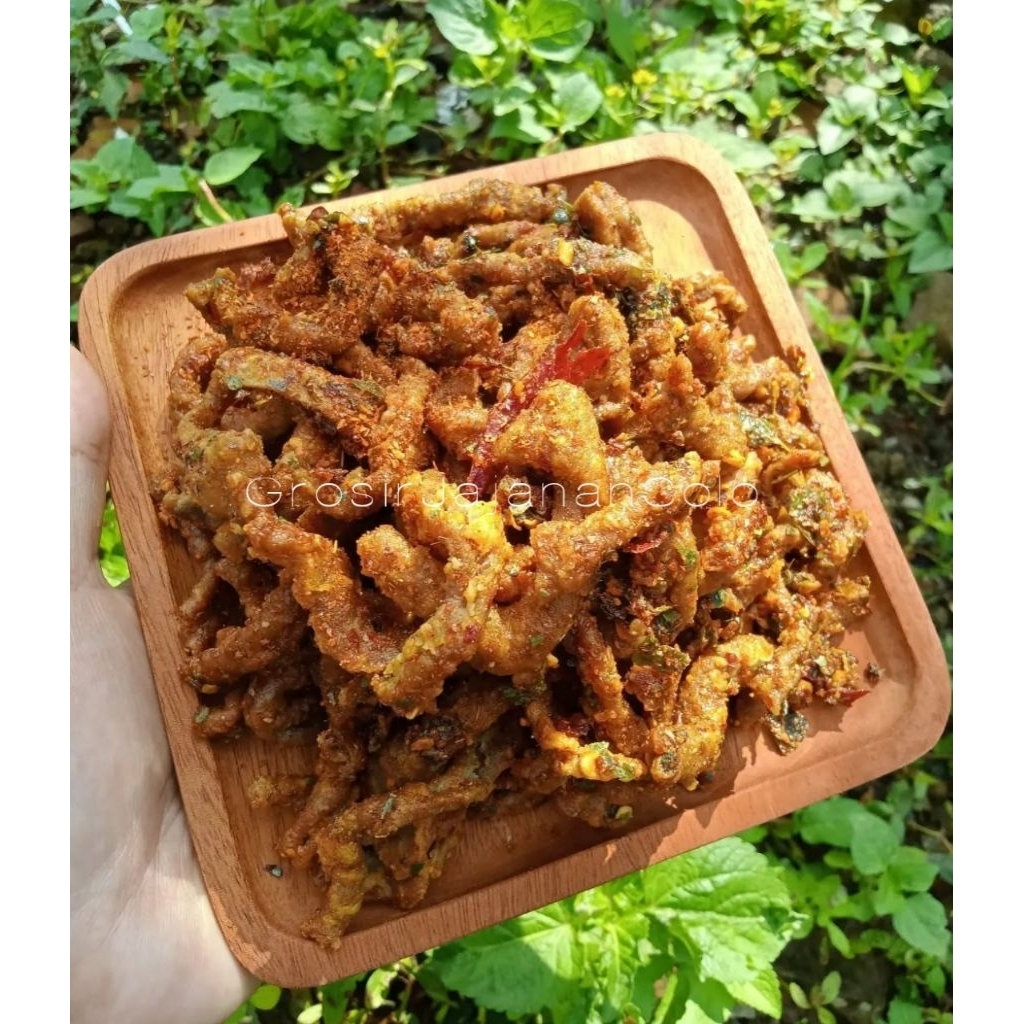 Jual Usus Crispy Pedas / USUS Krispi ± 100gr / USUS Pedas Daun Jeruk ...
