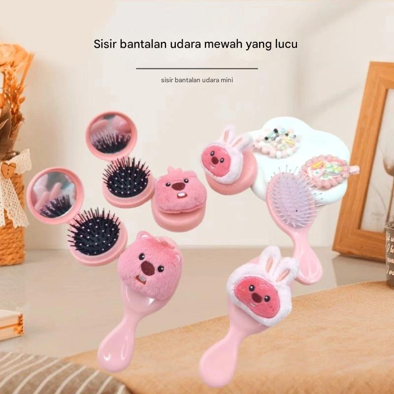 Jual Sisir Rambut Lucu Bulu Lembut / Anti Kusut & Anti Rontok / Pijat ...