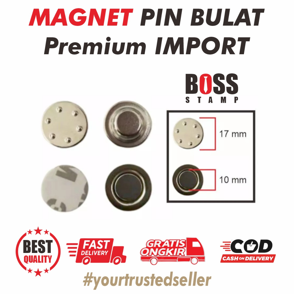 Jual Magnet Pin / Magnet Name Tag D17 Dada Premium | Shopee Indonesia