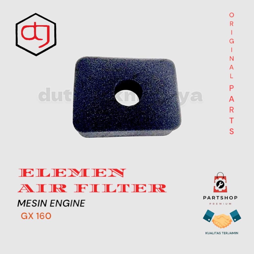 Jual ELEMEN AIR FILTER ISI SARINGAN UDARA MESIN ENGINE GX160 | Shopee ...