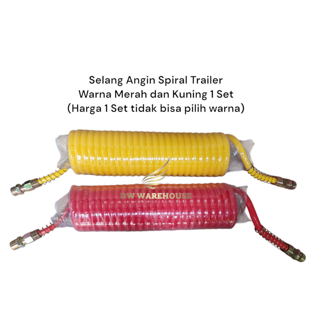 Jual Selang Angin Spiral Trailer Air Hose Trailer Selang Angin Merah ...