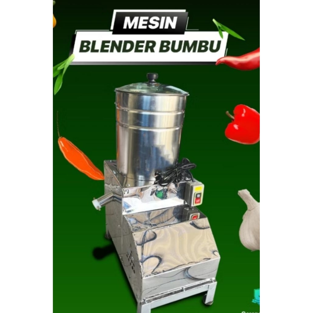 Jual MESIN BLENDER JUMBO KAPASITAS 5 KG MESIN PENGHALUS BUMBU. MESIN ...