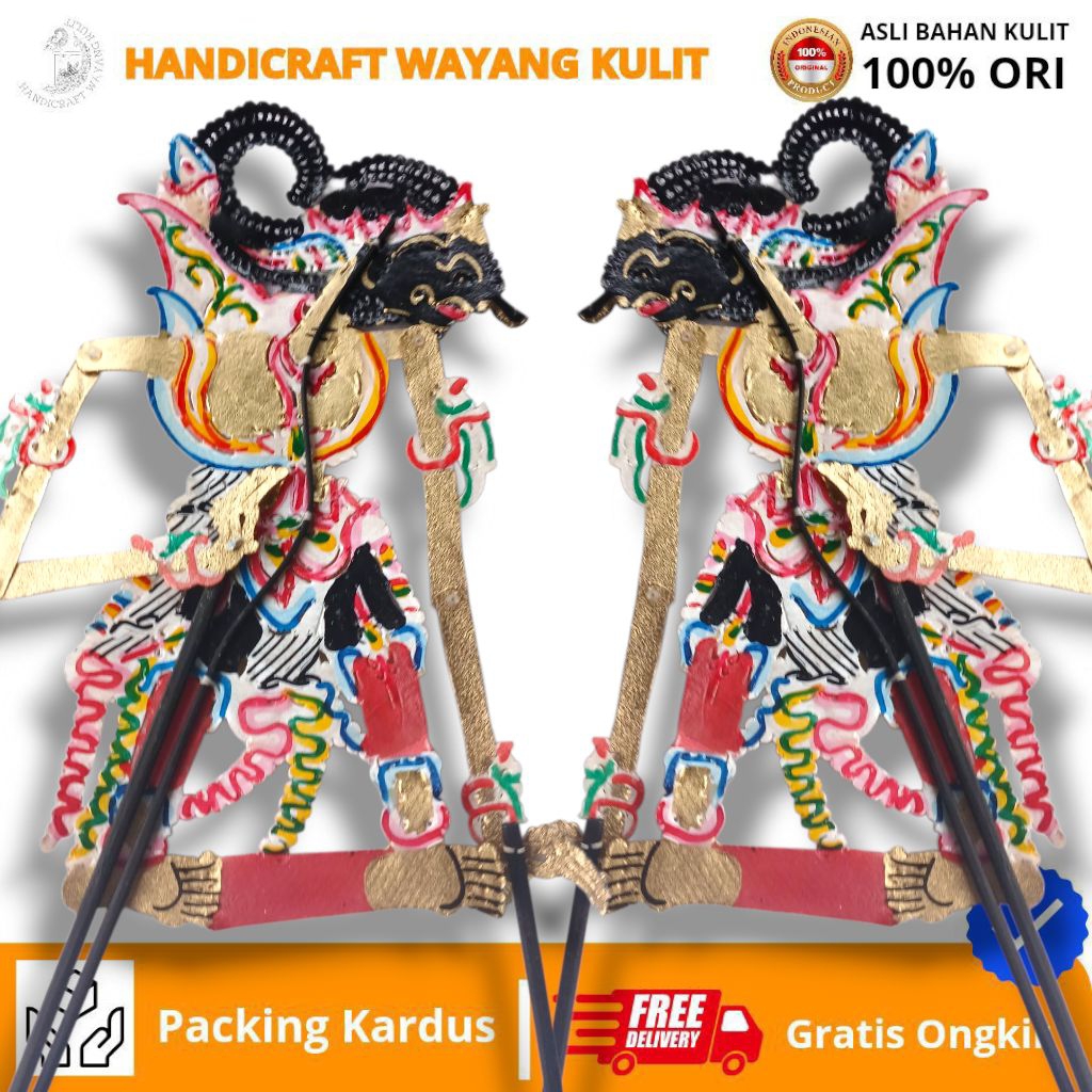 Jual HANDICRAFT WAYANG KULIT | Wayang GatutKaca Bimo Kresna Anoman ...