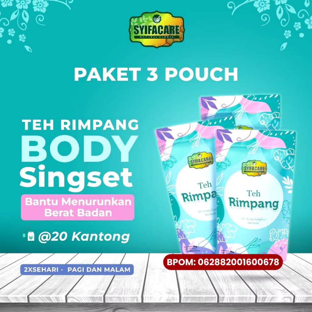 Jual Paket 3 Pcs Teh Rimpang Celup Syifacare Teh Detox JSR Imunitas ...
