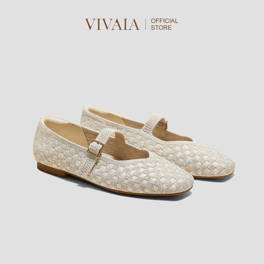 Jual VIVAIA Sepatu Wanita Square-Toe Mary-Jane (Margot Mary-Jane ...