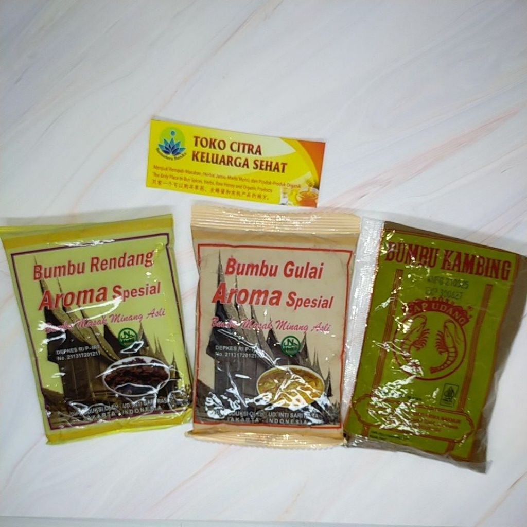 Jual Bumbu Rempah Kering Rendang Gulai Pemasak Kambing khas Padang khas ...