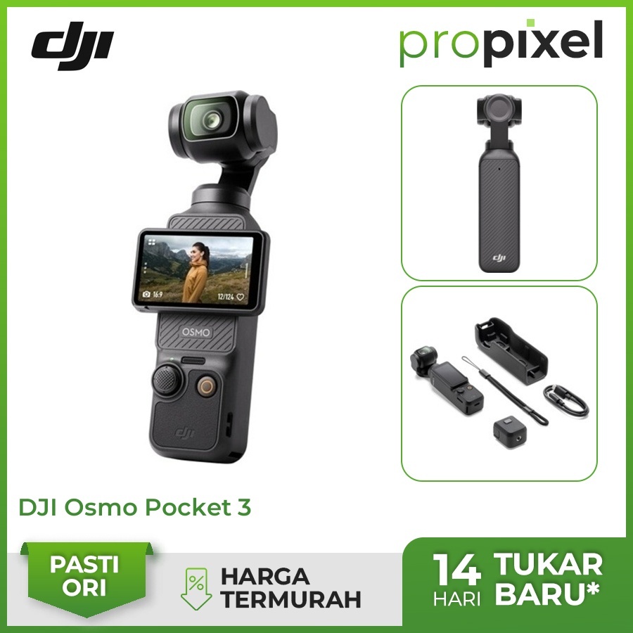 Jual DJI Osmo Pocket 3 Standard Gimbal Kamera Garansi Resmi | Shopee Indonesia