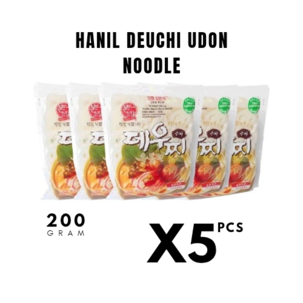 Jual 5pcs Bon Go Jang Hanil Deuchi Udon Noodle / Mie Udon Matang Korea 200 Gr | Shopee Indonesia