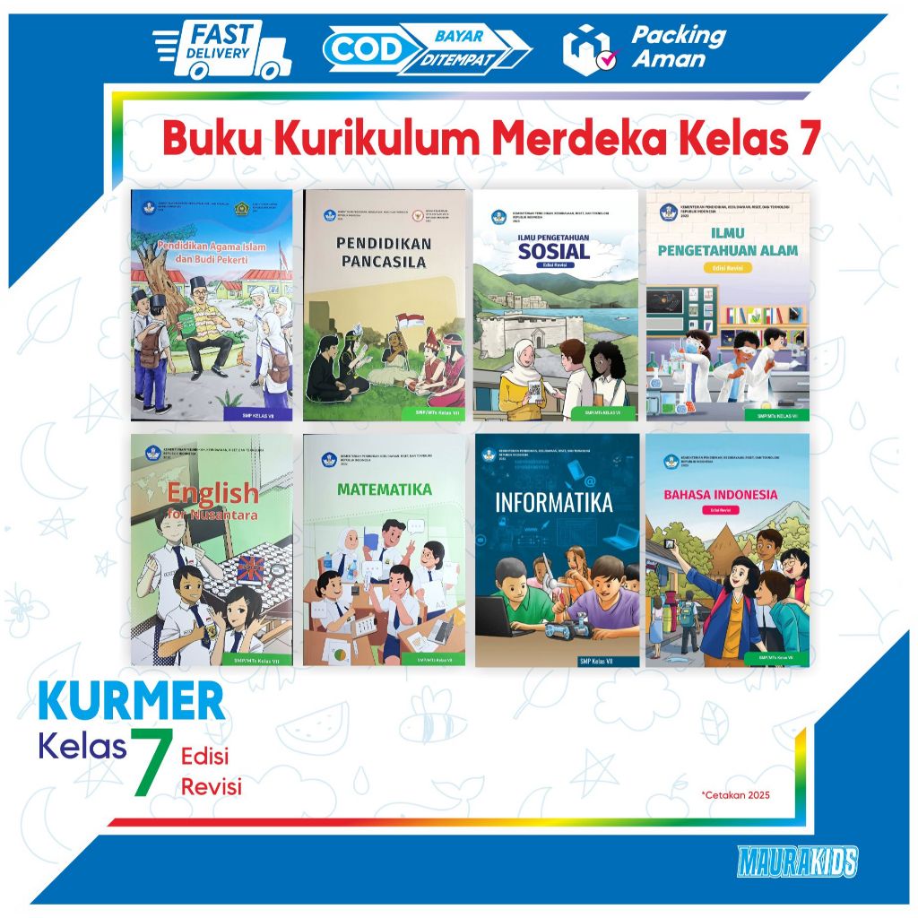 Jual BUKU KURIKULUM MERDEKA (KURMER) SISWA KELAS -7- SMP VII Books Teks | Shopee Indonesia