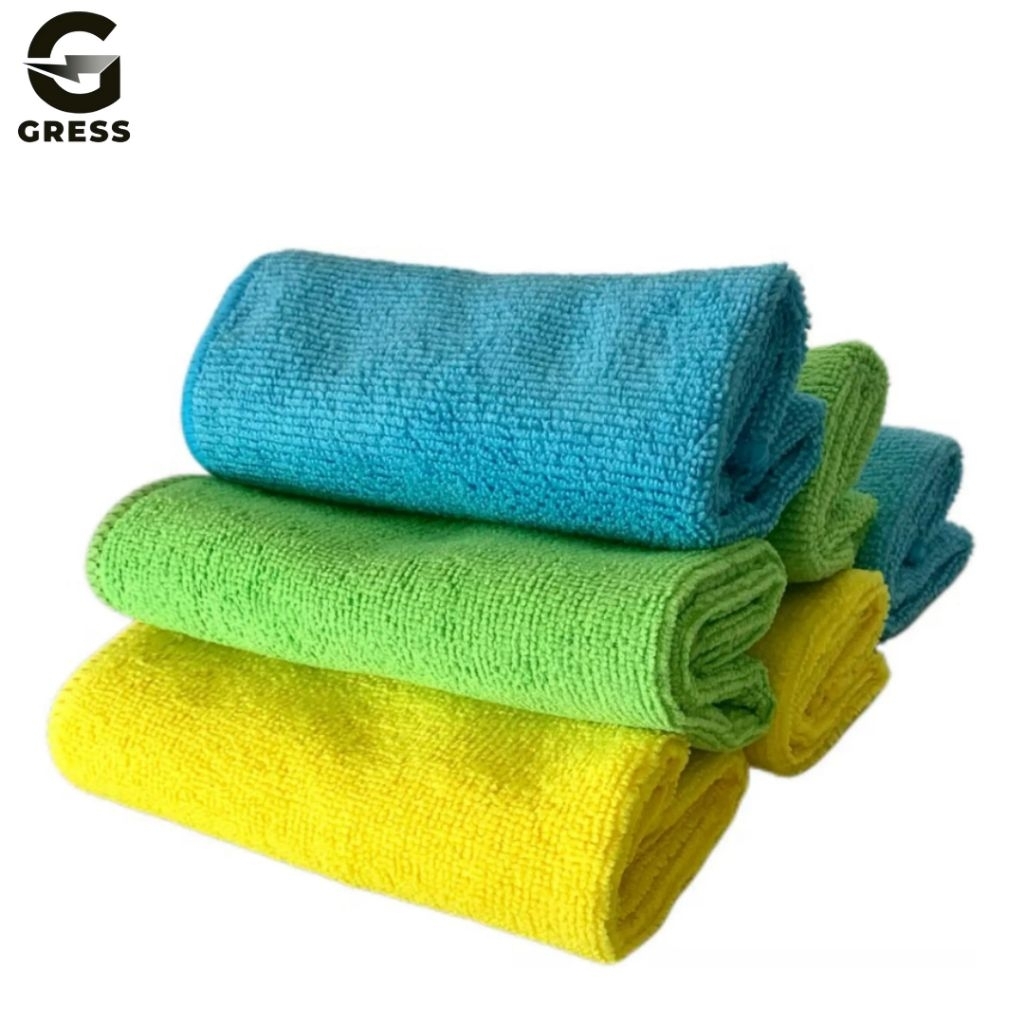 Jual Lap Microfiber 1 𝙡𝙪𝙨𝙞𝙣 12 𝙥𝙘𝙨 untuk Mobil Motor | Kain Lap Tebal ...