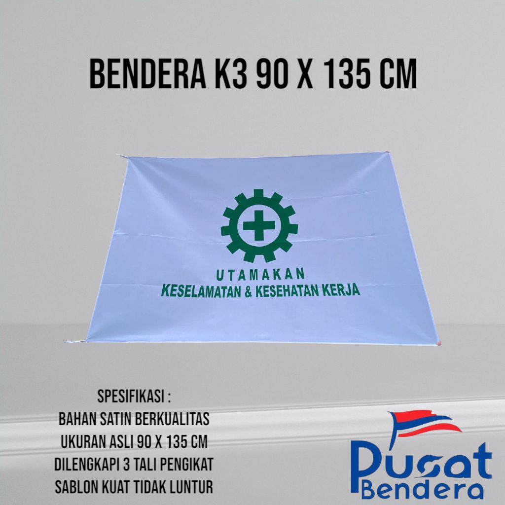 Jual Bendera Safety K3 Satin 90 x 135 cm | Shopee Indonesia