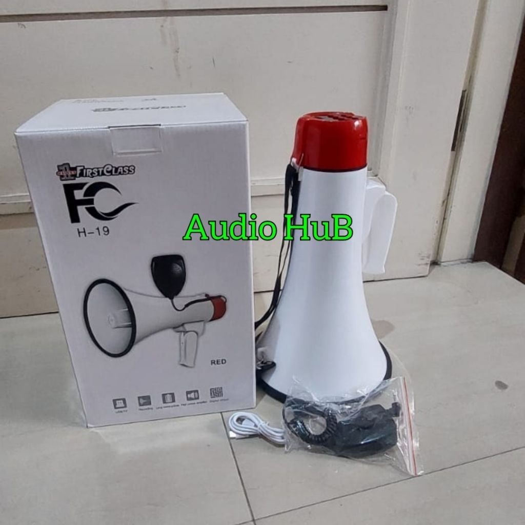 Jual Megaphone Firstclass H-19 H19 Bluetooth Usb Megaphone H 19 Original | Shopee Indonesia