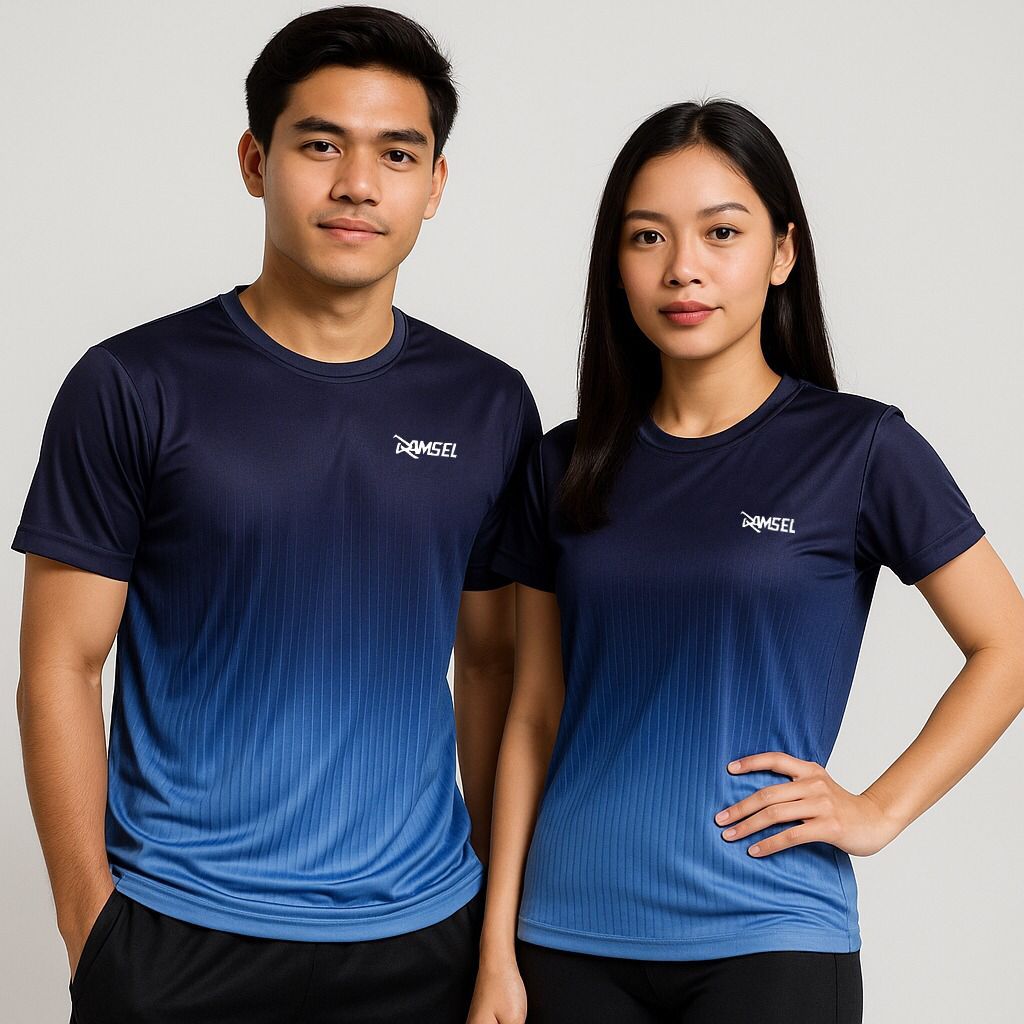 Jual (Bisa COD) Shafa Baju Jersey Running / Dark Blue / Unisex Terbaru ...