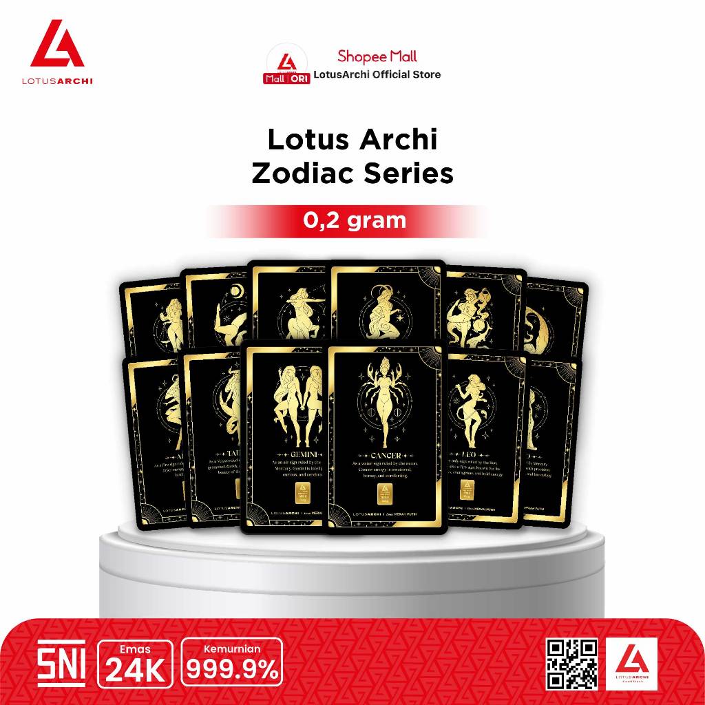 Jual Lotus Archi Zodiac Series 0,2 Gram (Part 2) | Shopee Indonesia