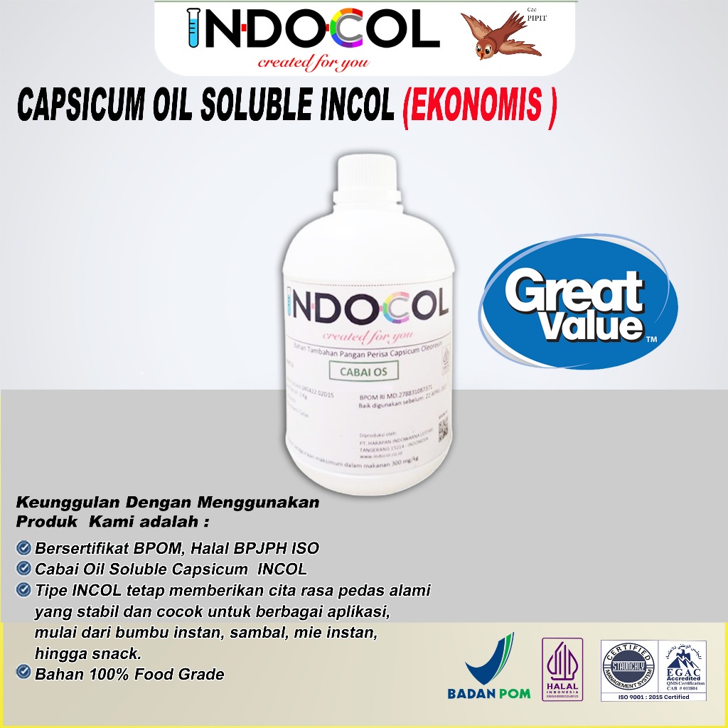 Jual INDOCOL CAPSICUM (MINYAK CABAI OIL SOLUBLE) Ekonomis @1 KG ...