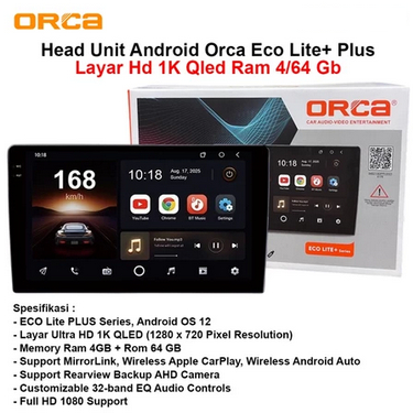 Jual Head Unit Android 9 INCHI Orca ECO Lite Plus / Orca Eco Lite Plus ...