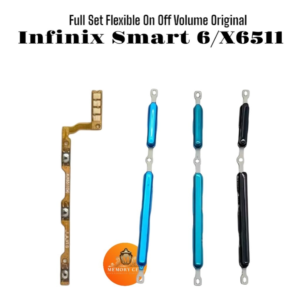 Jual Flexible + Tombol Luar On Off + Volume Infinix Smart 6 X6511 Full Set Original | Shopee ...
