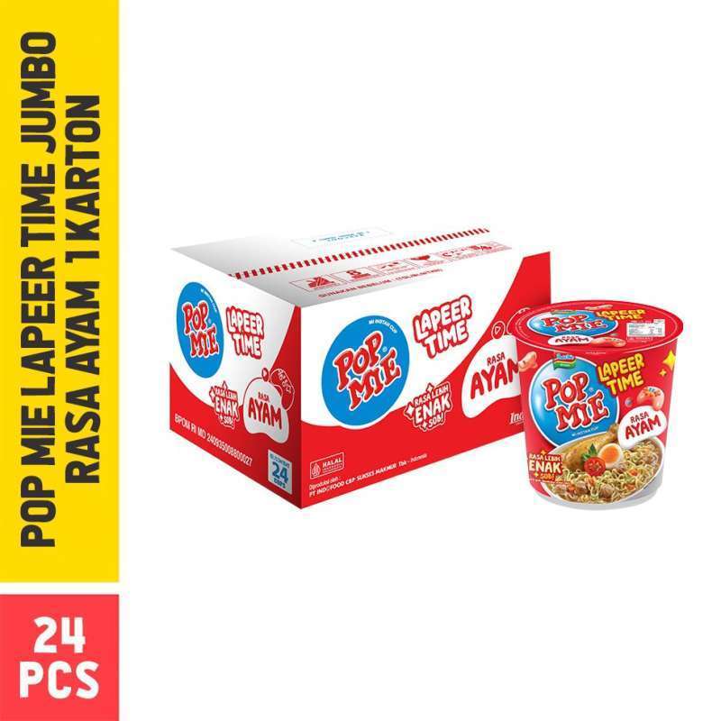 Jual POP MIE LAPEER RASA AYAM 1 DUS ISI 24 PCS !!!! | Shopee Indonesia