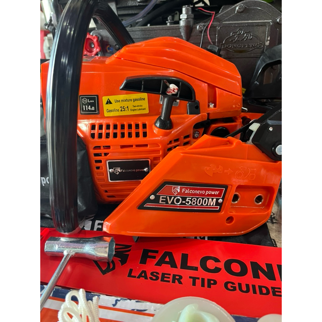 Jual Chainsaw Falcon EVO 5800M - Mesin Potong kayu Set Lengkap Bar 22 ...