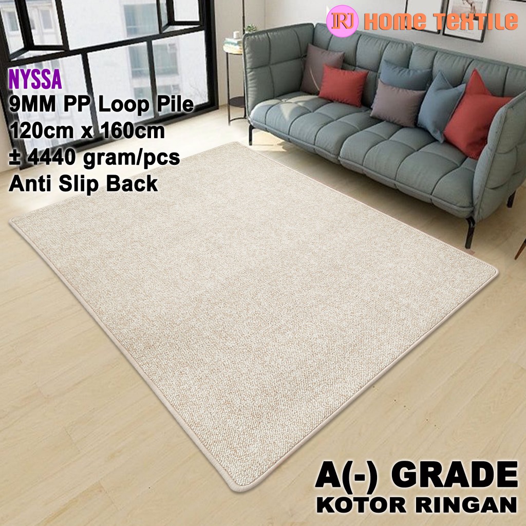 Jual A(-) Grade Karpet polos solid aesthetic 120 cm x 160 cm anti slip ...