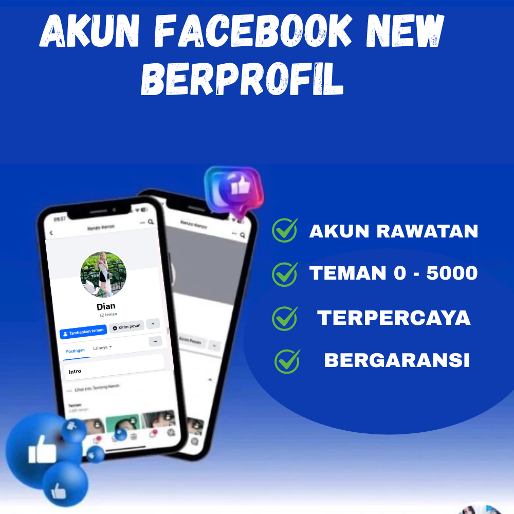 Jual Akun Facebook New Berprofil - Bergaransi | Shopee Indonesia