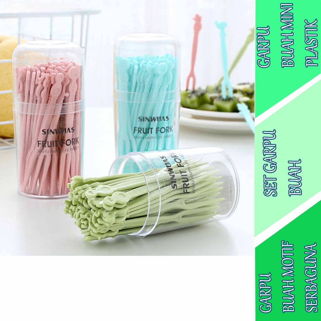 Jual Garpu Buah Motif Serbaguna - Set Garpu Buah - Garpu Buah Mini ...
