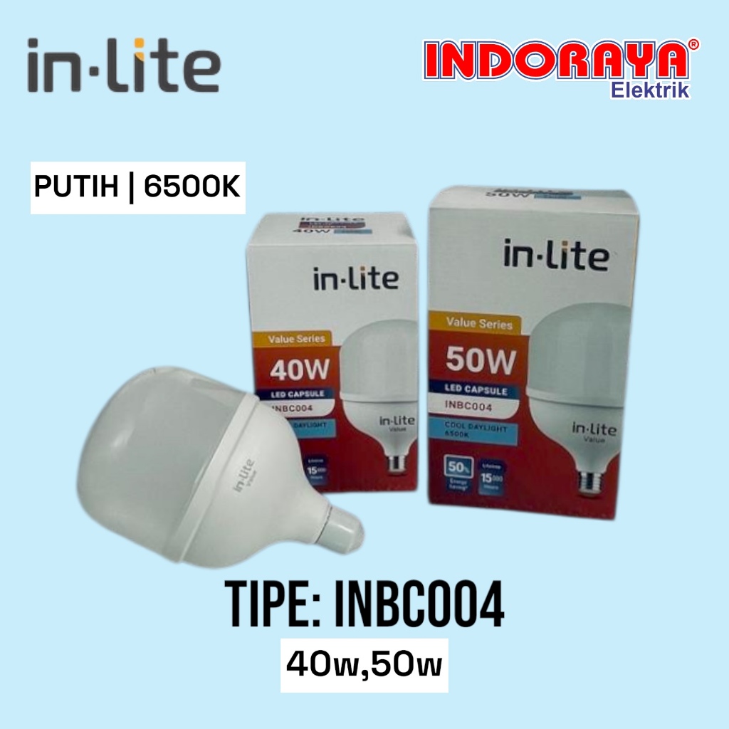 Jual Lampu Capsule LED In-Lite INBC004 Value Series - Varian 30W 40W 50W - Putih 6500K - SNI ...