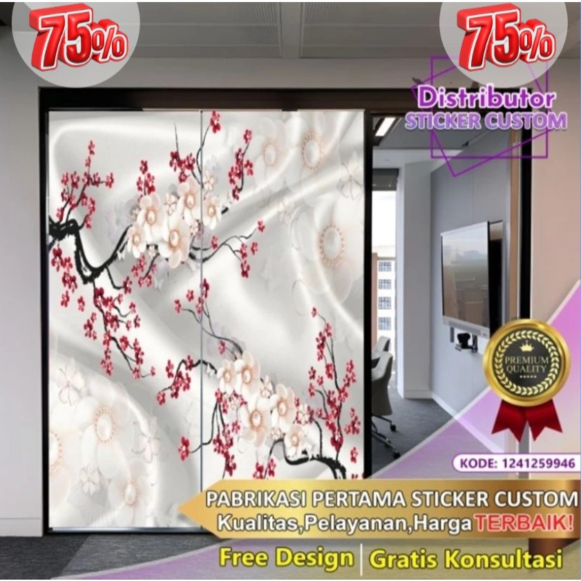 Jual Sticker Custom 3D Tema 3D Mural | Stiker Kaca Kantor | Stiker Kaca ...