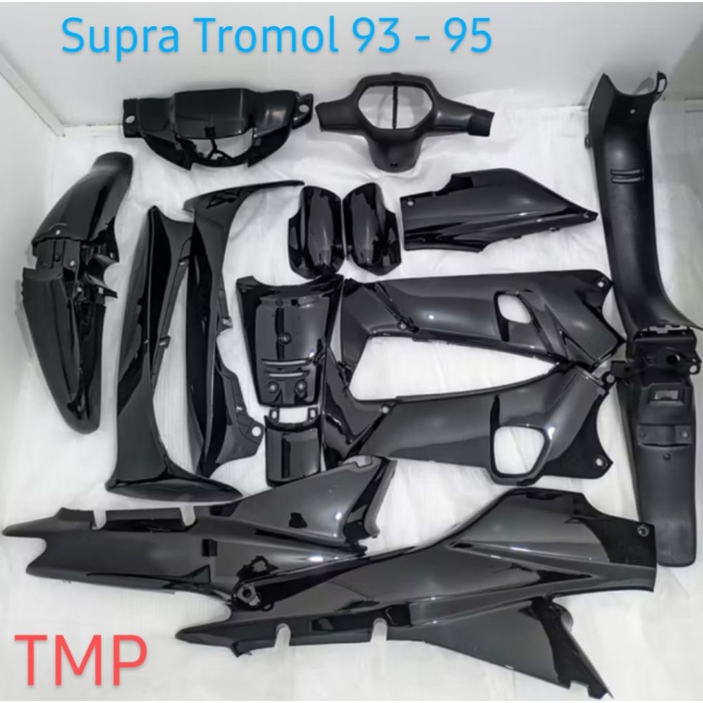 Jual Complete Set Body / Body Komplit Supra Tromol Hitam 1993 s/d 1995 ...