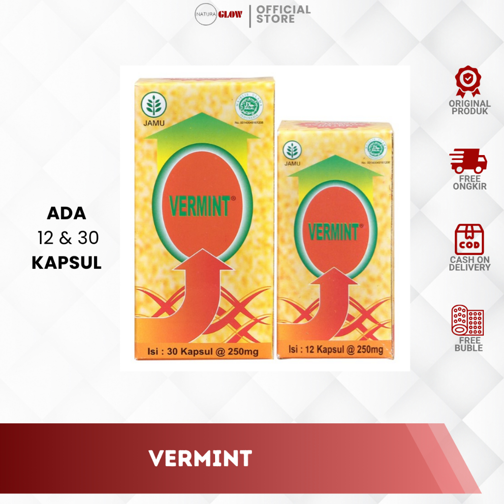 Jual vermint 30 kapsul | vermin obat typus | tipes, demam tinggi | 100% ...